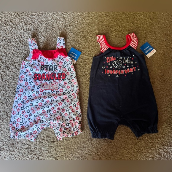 One Pieces | Baby Girl One Piece Rompers 2 New | Poshmark